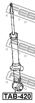 TAB-420 Febest BUSHING, REAR SHOCK ABSORBER 48530-39536, 48537-63011 ...