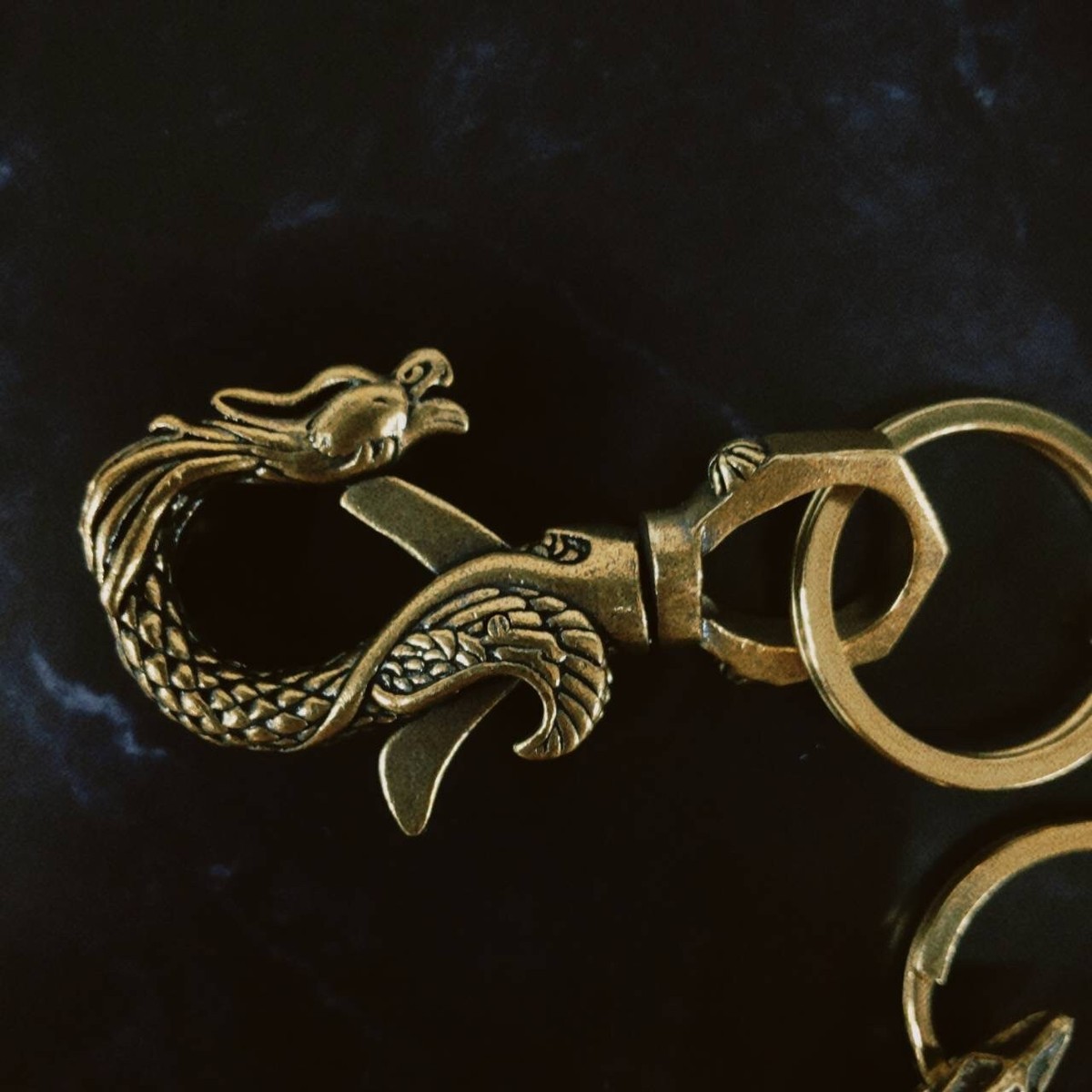 Made in Japan Brass Wallet Chain Knitted Handmade Eagle Hook Made in Japan Brass Wallet Chain Knitted Handmade Eagle Hook