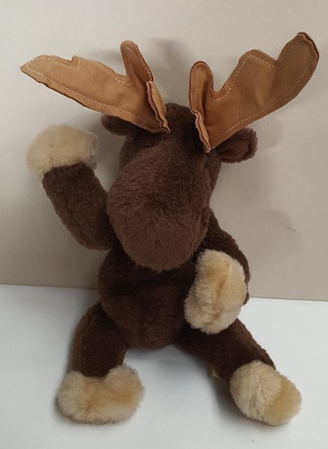 Vintage CMC Inc Cleveland Ohio Moose Articulated Soft Toy c1988 30cm ...