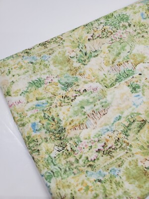 Peter Rabbit Fabric Beatrix Potter Landscape Green OOP Sew Quilt FAT ...