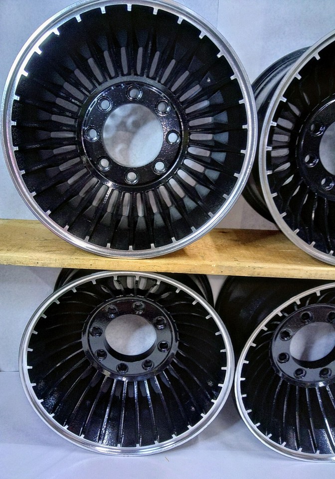 Vintage Turbine Hurricane Aluminum 8 Lug 4x4 Truck Wheels Cyclone ...