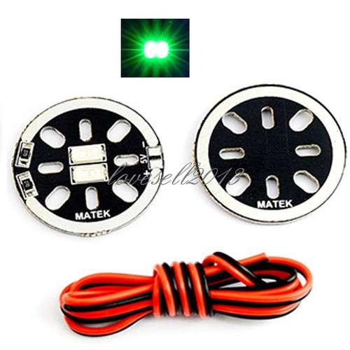 Green LED X2 5V Motor Mount Light Board for 2204 2206 1806 Multicopter ...