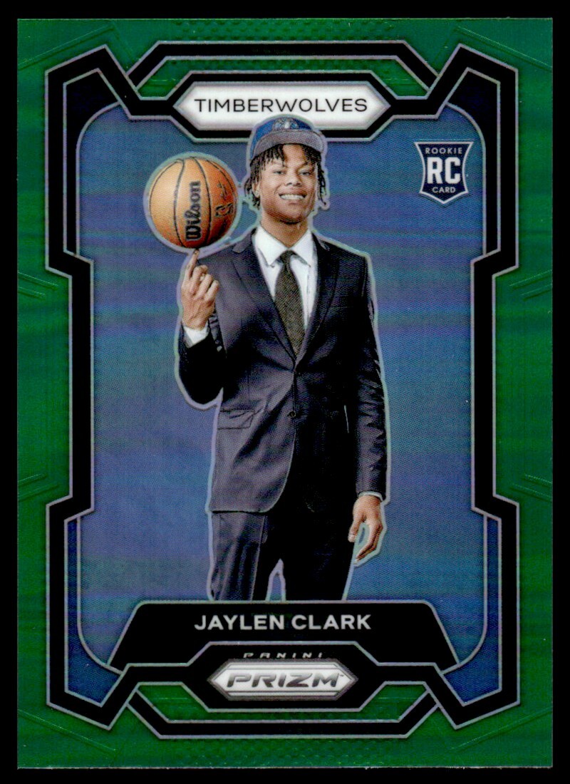 2023-24 Panini Prizm Prizms Green Jaylen Clark Minnesota Timberwolves ...