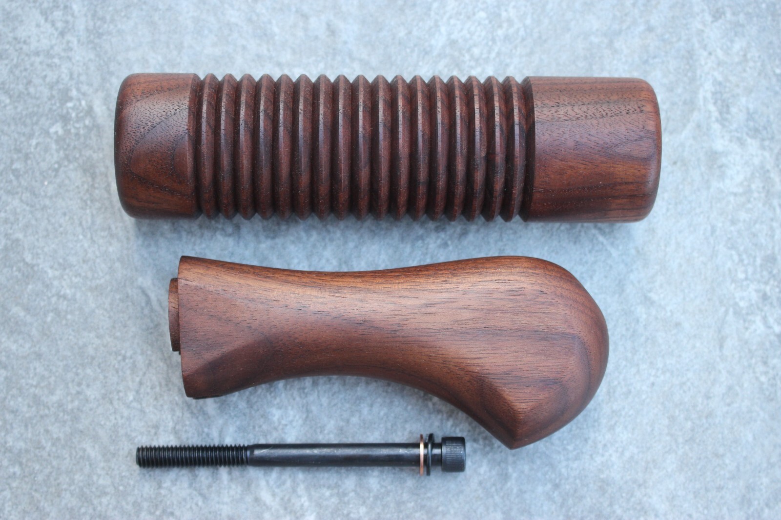 WALNUT WOOD STOCK GRIPS FOREND FOR MOSSBERG 590 SHOCKWAVE 12 GA **OIL ...