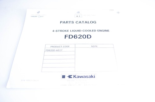 New OEM Kawasaki 99910-A626 Parts Catalog FD620D NOS | eBay