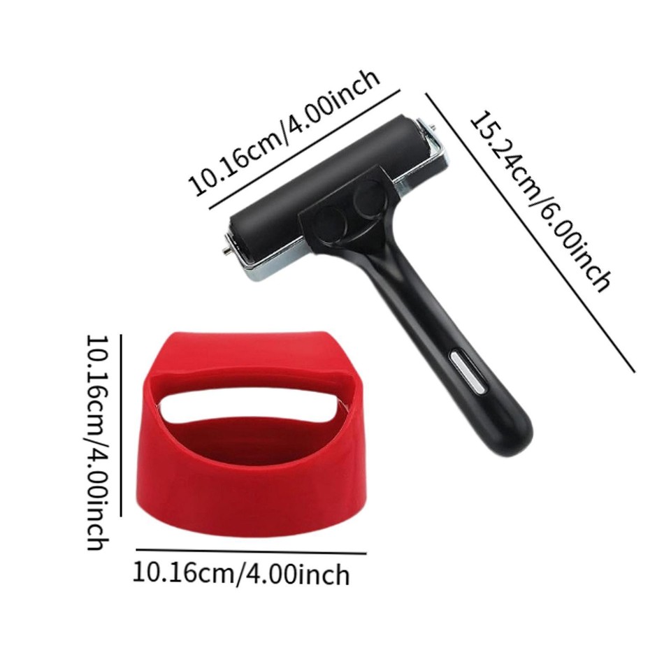 Block Printing Baren, Rubber Roller Brayer, Portable Handcraft ...