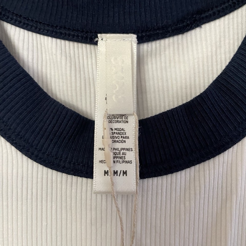Skims Soft Lounge Tank Dress Contrast Trim Marble Multi Blue White Sz M ...