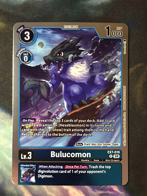 Digimon Bulucomon EX7-016 R Holo LIBERATOR - NM | eBay