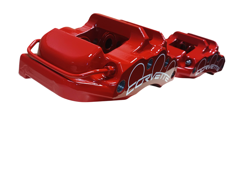 2006-2013 Corvette C6 Z06 + Grandsport Front + Rear Red Calipers Set ...