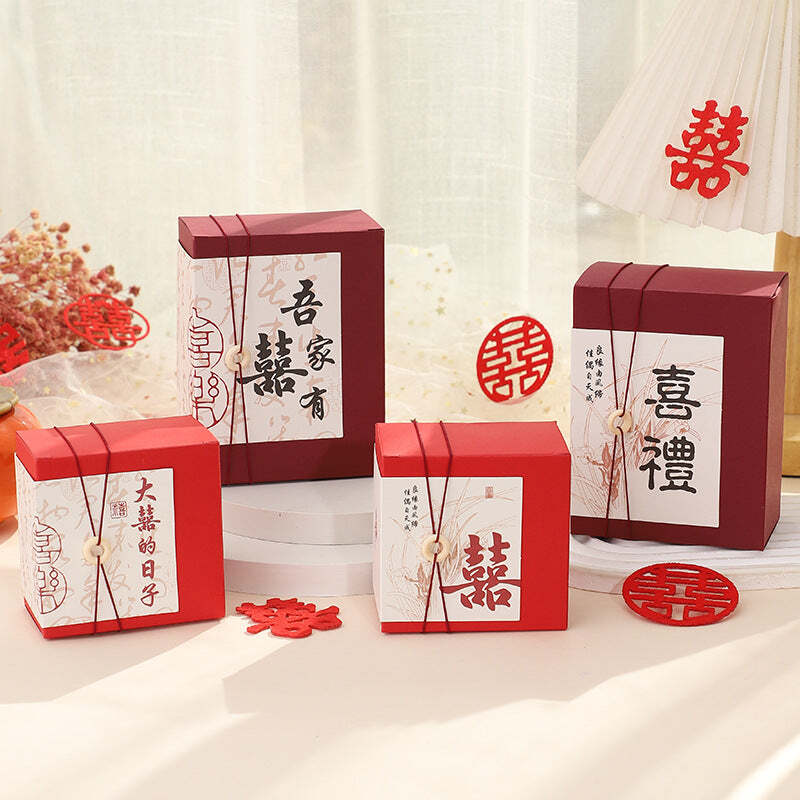 Chinese Wedding Red Double Happiness Favor Boxes (20pcs) | eBay