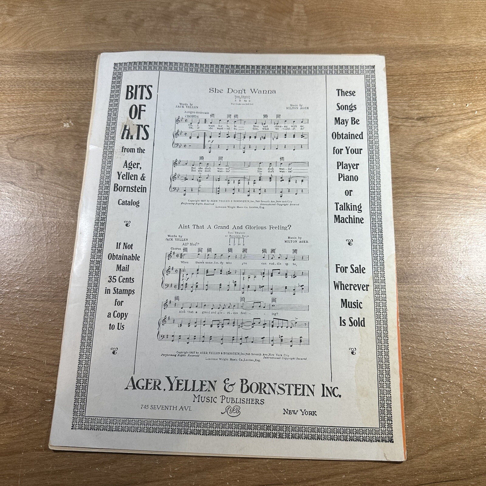 Antique Vintage Sheet Music FORGIVE ME by Jack Yellen and Milton Ager ...