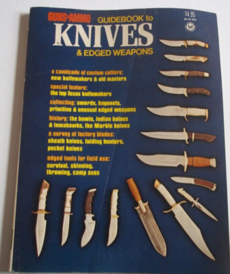 VINTAGE GUNS AND AMMO GUIDEBOOK TO KNIVES & EDGED WEAPONS (1974) | eBay