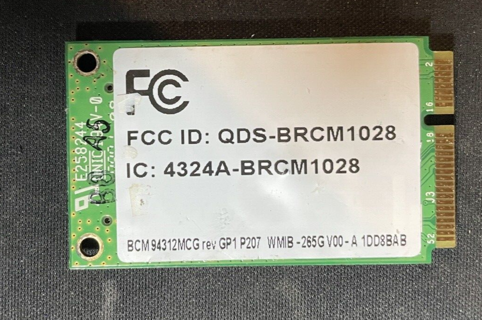 HP Broadcom BCM4312 PCI mini wireless network card 459263-001 | eBay