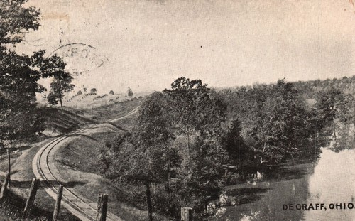 Vintage Postcard 1909 Roads And Highways Along The Lakes De Graff Ohio ...