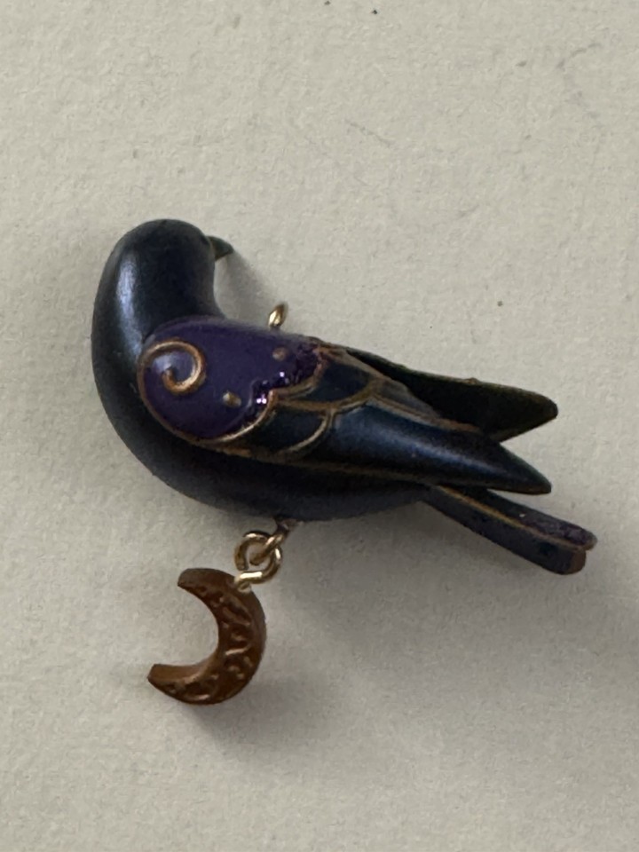 Hallmark 2019 Stately Little Raven Halloween Miniature Ornament Mini ...