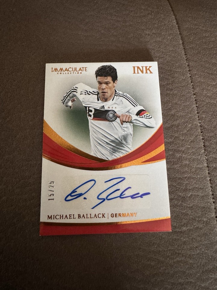 PANINI IMMACULATE INK 2018 2019 GERMANY MICHAEL BALLACK AUTO AUTOGRAPH ...