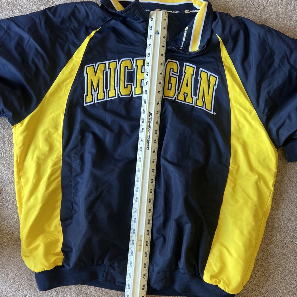 Vintage Colosseum Athletics Michigan UofM Bomber Jacket 2XL Football ...