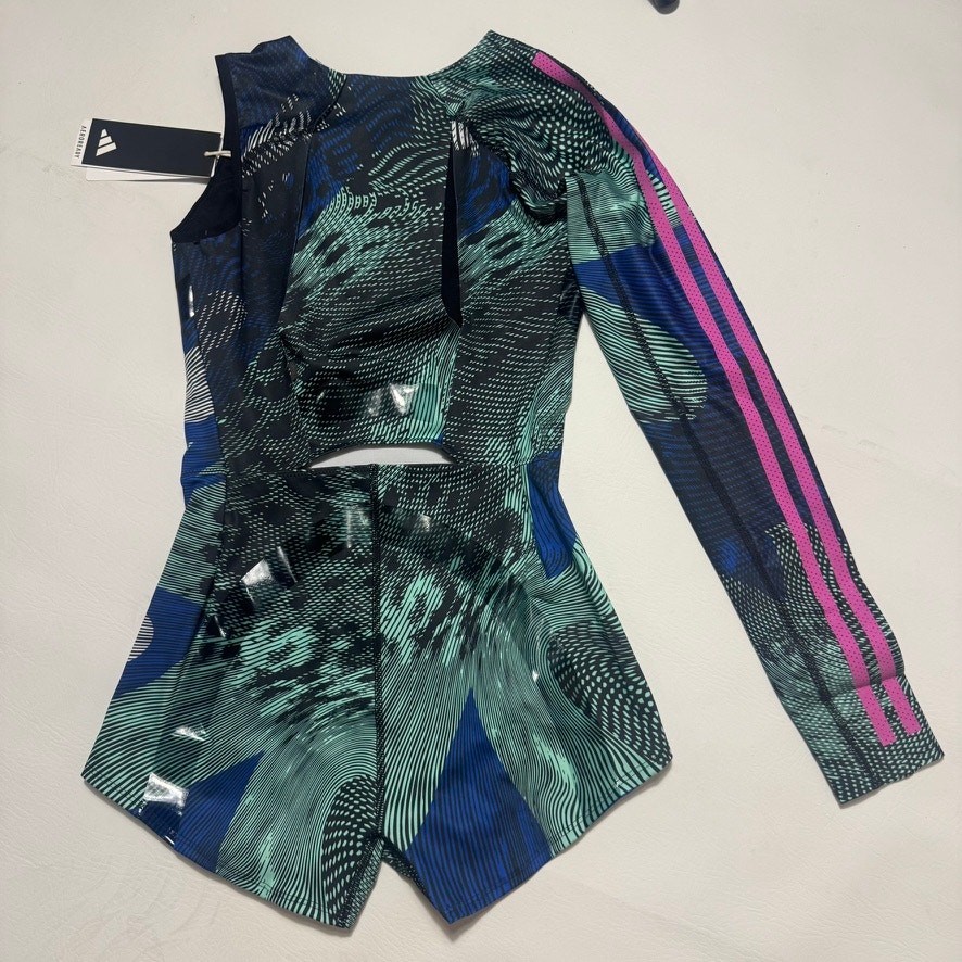 ADIDAS Leotard 2023 Pro Elite Team w/ Sleeve Speedsuit Running Carrera ...