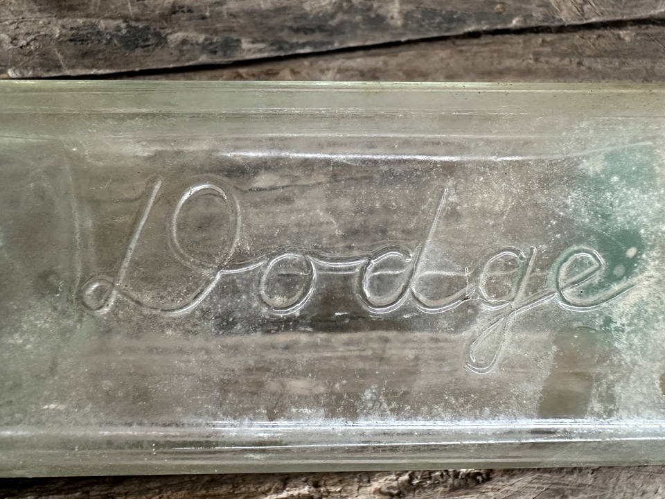 Vintage DODGE Embalming Fluid Bottle Empty Clear Glass 8" 16 oz ...