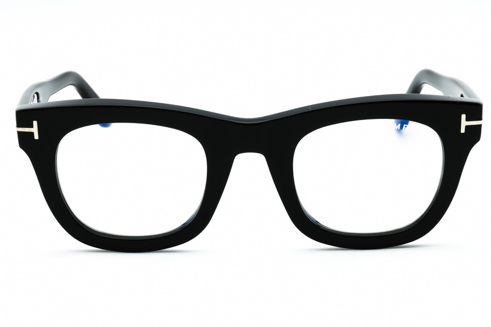 Tom Ford FT5872-B 001 Black / Blue Block 48mm Eyeglasses TF5872 | eBay