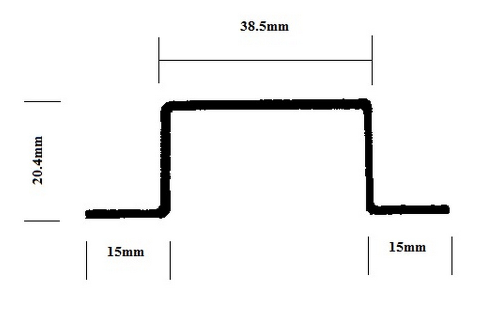 top hat metal galvanised 1 bundle of 10 lengths of 1500mm section | eBay UK