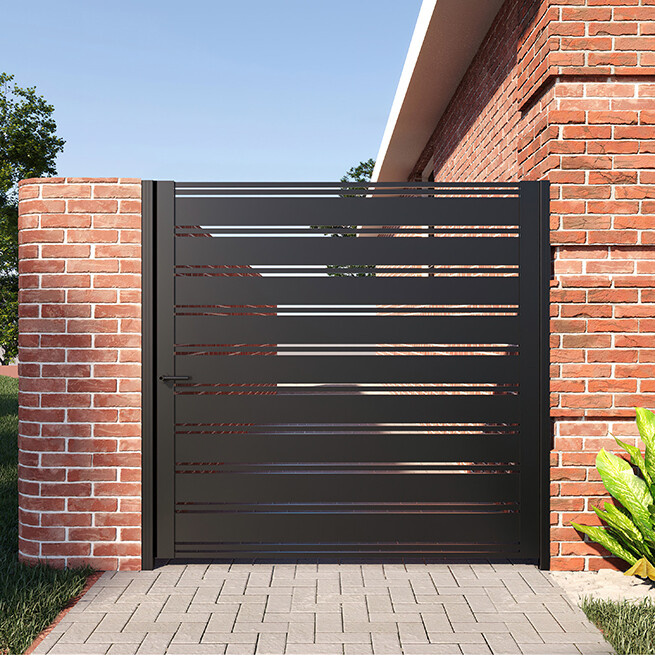 Alumission Universal Aluminum Gate (Side Gate/Yard Gate) Miami Style | eBay