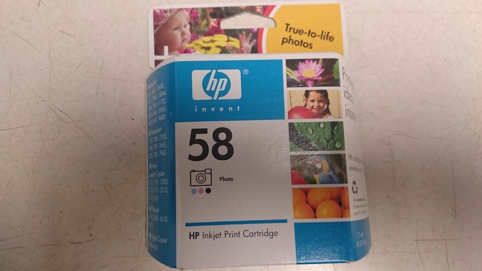 58 photo color ink HP PSC 2510 2410 2210 2175 2110 1350 printer scanner ...