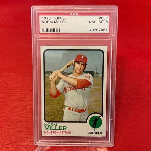 1973 Topps Norm Miller #637 *Astros* PSA 8 NM-MT | eBay
