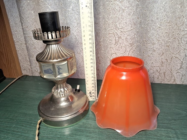 Vintage Table Lamp Lamp Night Light "City Attractions" Soviet Russian ...