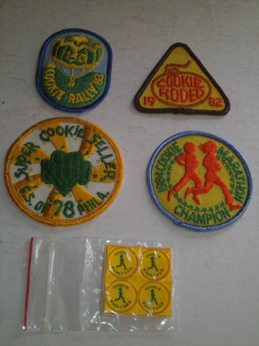 Vintage Girl Scouts Patches 4 COOKIES 1978~1982~1983~1984 Philadelphia | Unused | eBay