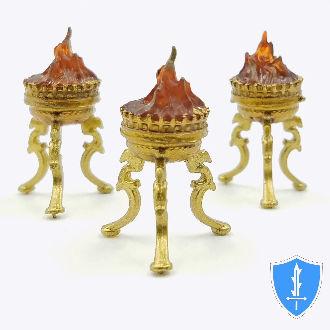 Burning Brazier x3 - Dungeons Deep #49 Pathfinder Battles D&D Miniature ...