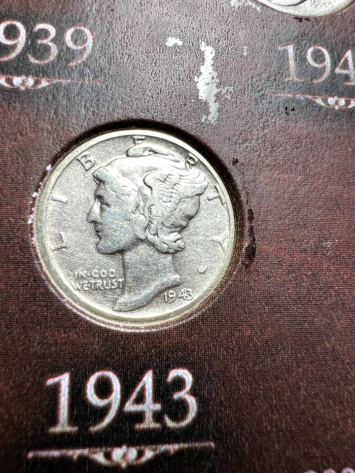 First Commemorative Mint: Last Ten Years Mercury Dimes 1936-1945 w COA ...