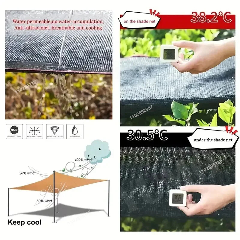 Beige Shading Net, UV Protection, Plant Shed HDPE Sunscreen Fabric ...