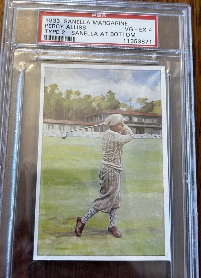 1932 Sanella Margarine Percy Alliss Type 2 HOF PSA 4 | eBay