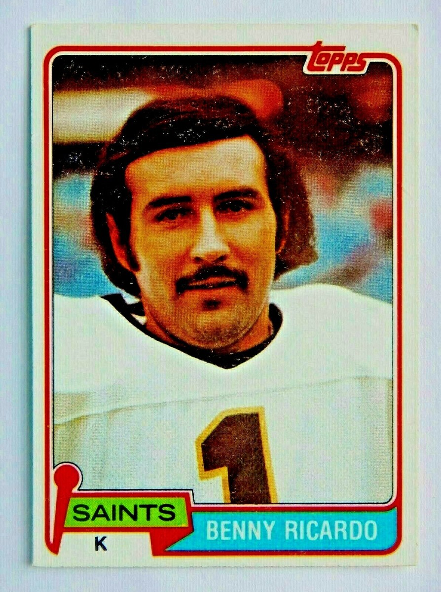 Benny Ricardo Saints 1981 NEW ORLEANS Saints Topps Football Team Set