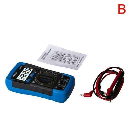 Digital Multimeter AC DC Voltmeter Ammeter Ohmmeter Volt Tester Meter ...