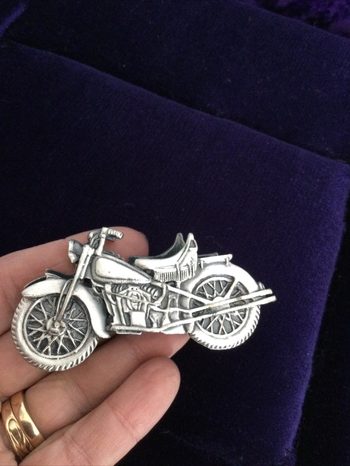 retro 1980s motorcycle Harley Davidson business card holder | eBay