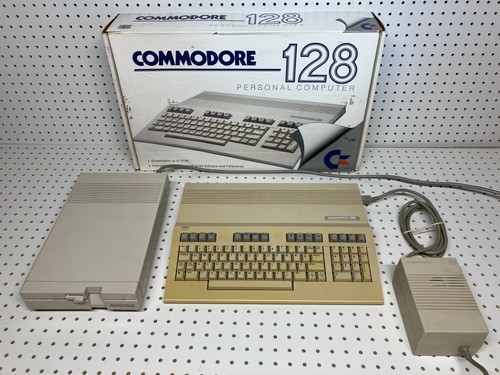 Commodore 128 computer in Factory Box with Commodore 1571 Disk Drive ...