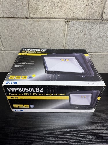 Eaton Wall Pack Outdoor LED Flood Light 76 Watt 8600k Lumen Outdoor ...