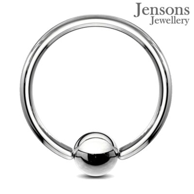 BCR Ball Closure Ring Steel Captive Bead Helix Ear Nose Septum - 1mm 1 ...