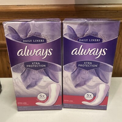 Always Xtra Protection Daily Liners, Extra Long 5X Drier 92 Liners | eBay