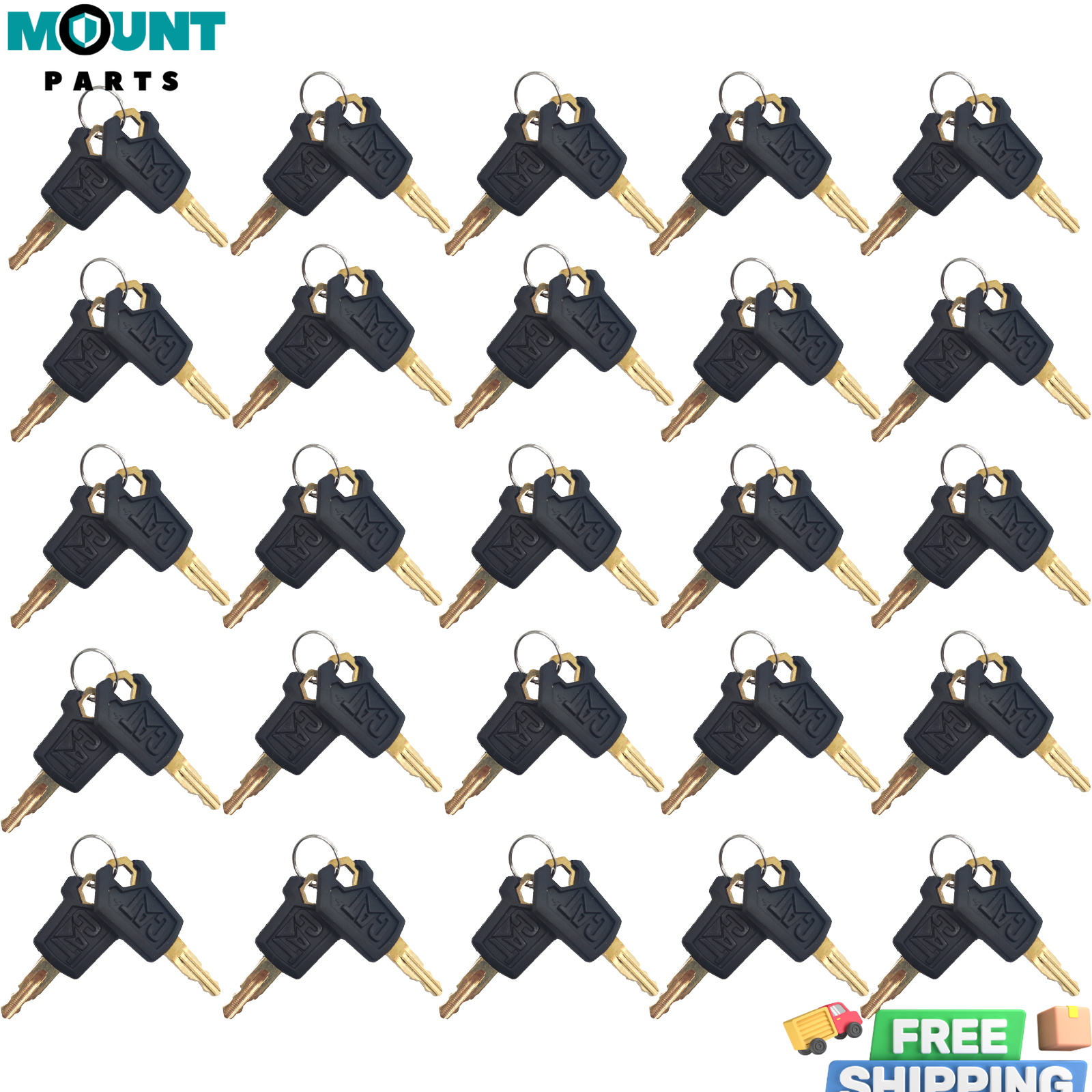 50 Equipment Keys For CAT Caterpillar Keys Heavy Equipment Ignition ...