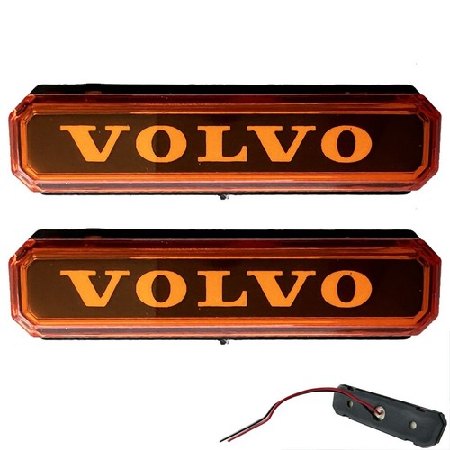 2x 12/24V Volvo LED Orange Truck Trailer Lorry Rear Side Marker ...