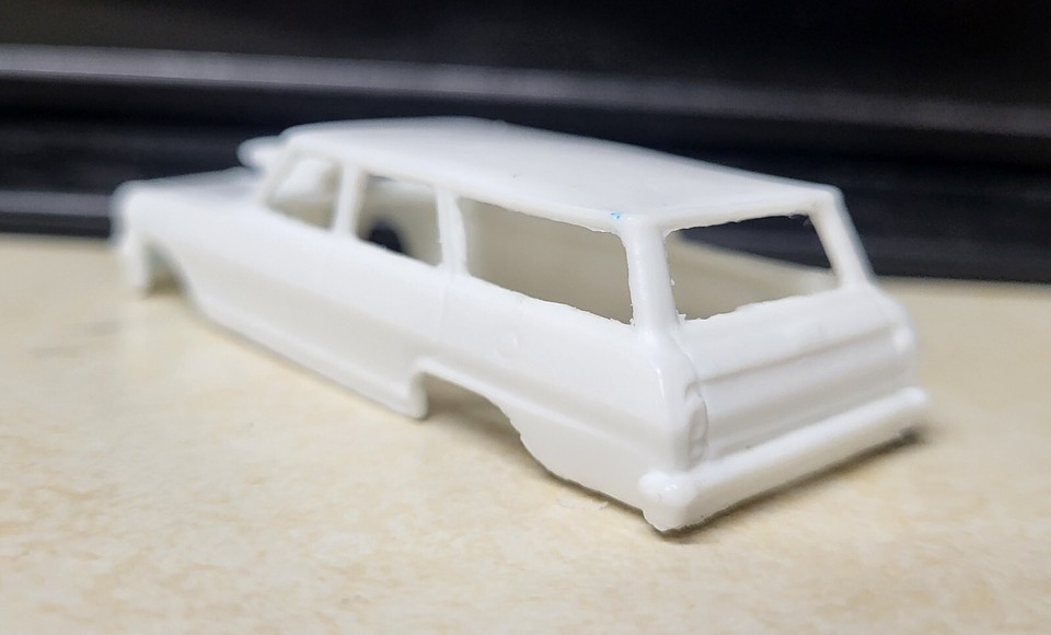 Custom resin 64 Nova Wagon Outlaw Pro Steet drag racing HO scale body 4 ...