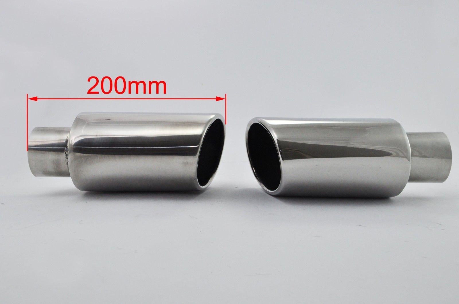 Exhaust tips tailpipe trims oval for Mercedes A W176 Saab 9-3 9-5 ...