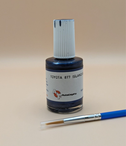 For Toyota Code 8T7 Island Blue Streak Touch Up Paint & Free Fine Tip ...