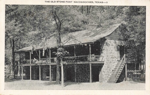 Postcard The Old Stone Fort Nacogdoches Texas Stephen F Austin College ...