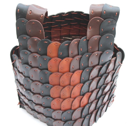 Leather Body armor Medieval Short Brigandine Lamilar costume Game of ...