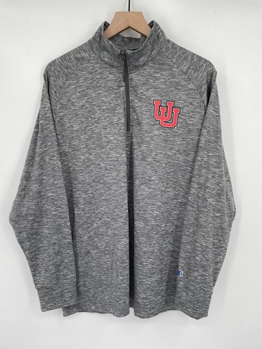 Champion University of Utah Gray 1/4 Zip Pullover Sweater Men’s Size ...