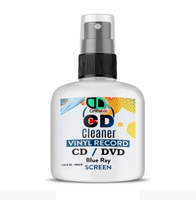 PROFESSIONAL VINYL RECORD CLEANER CD DVD CLEANING FLUID SPRAY Fast ...